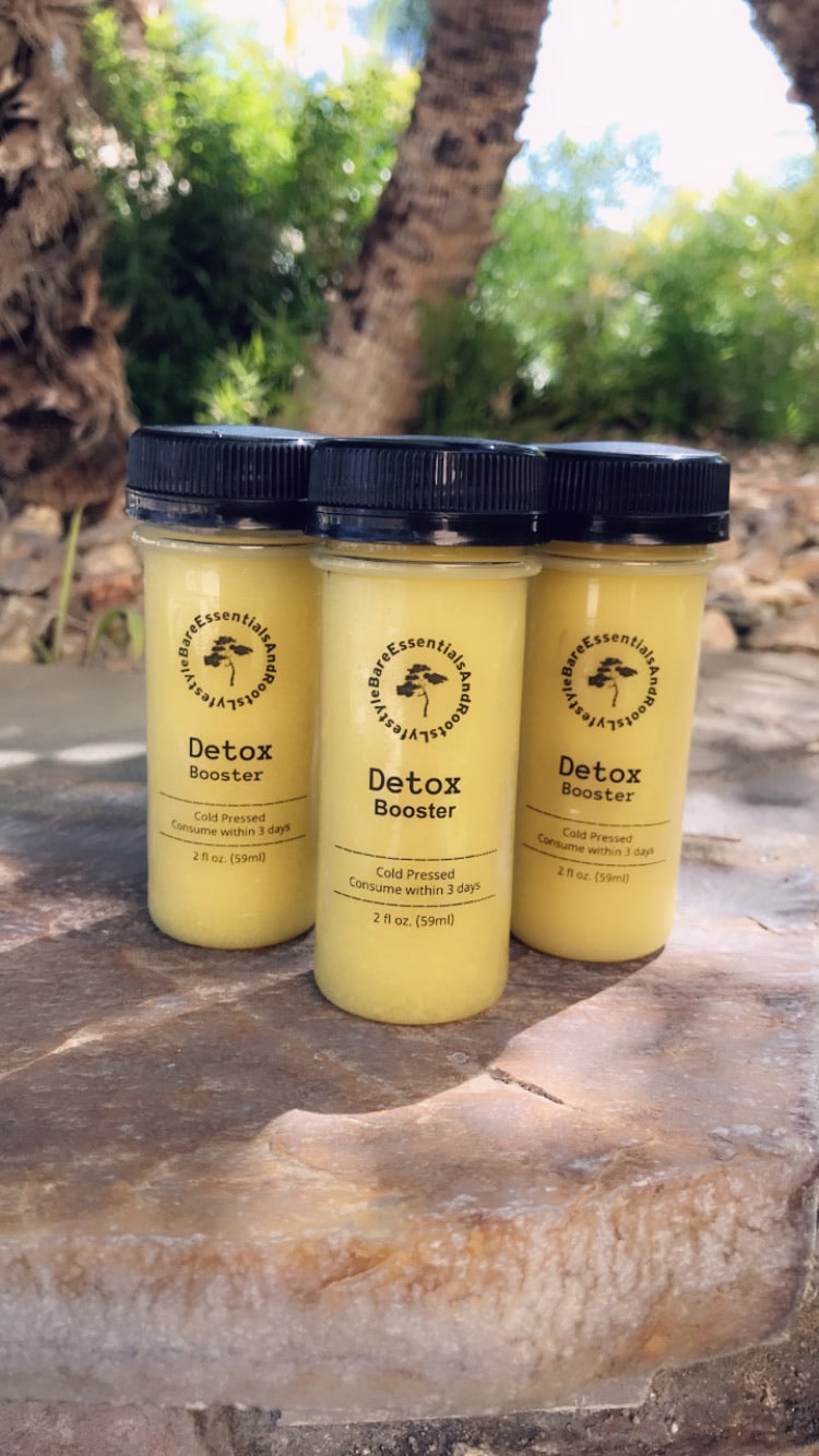 Organic Detox Shots (3oz) - 3 Pack – Bare Essentials and Roots Lyfestyle